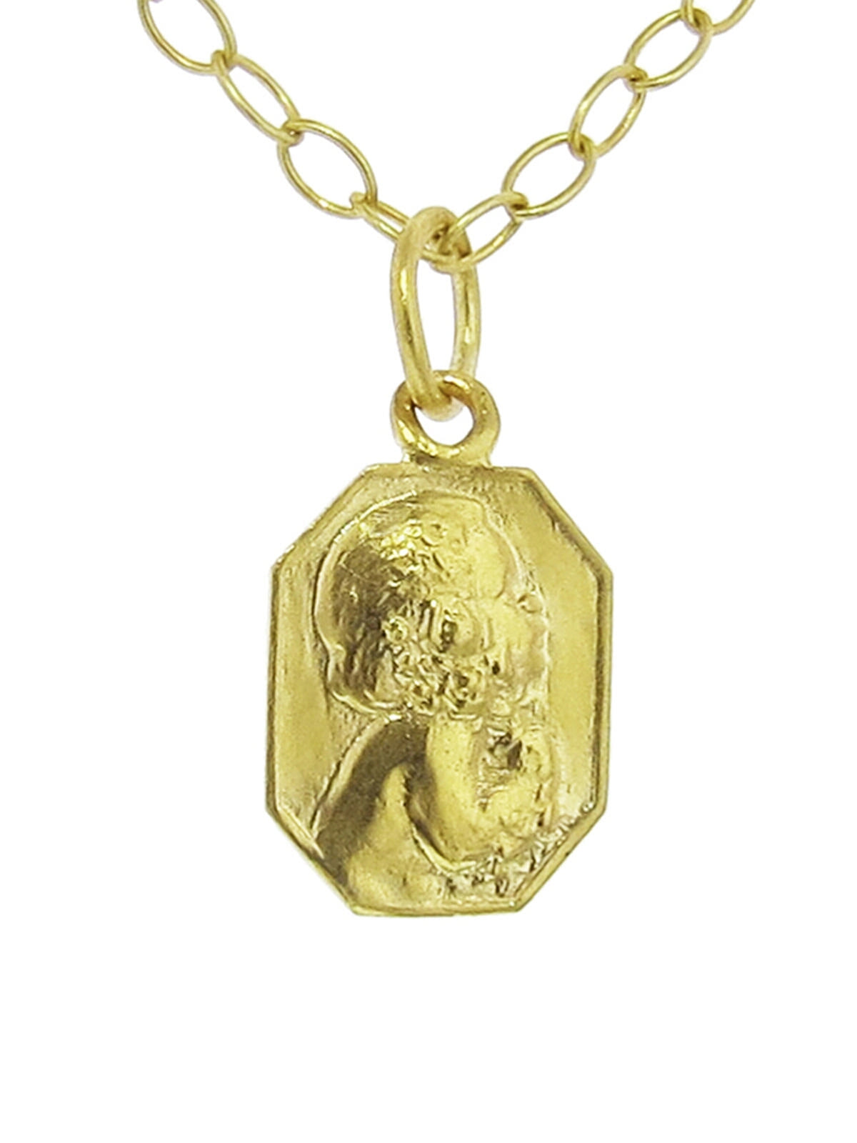 Custom Engraved Classic Yellow Gold Child Charm